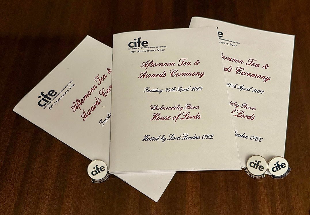 Top students receive 2021 CIFE Awards from Lord Lexden, OBE